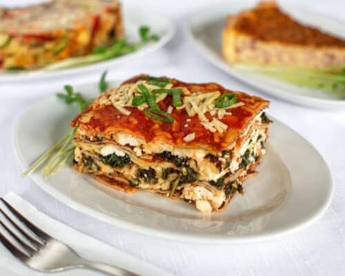 Tray of Spinach and Ricotta Lasagne Crepe 24 Serve - Swiss Gourmet ...